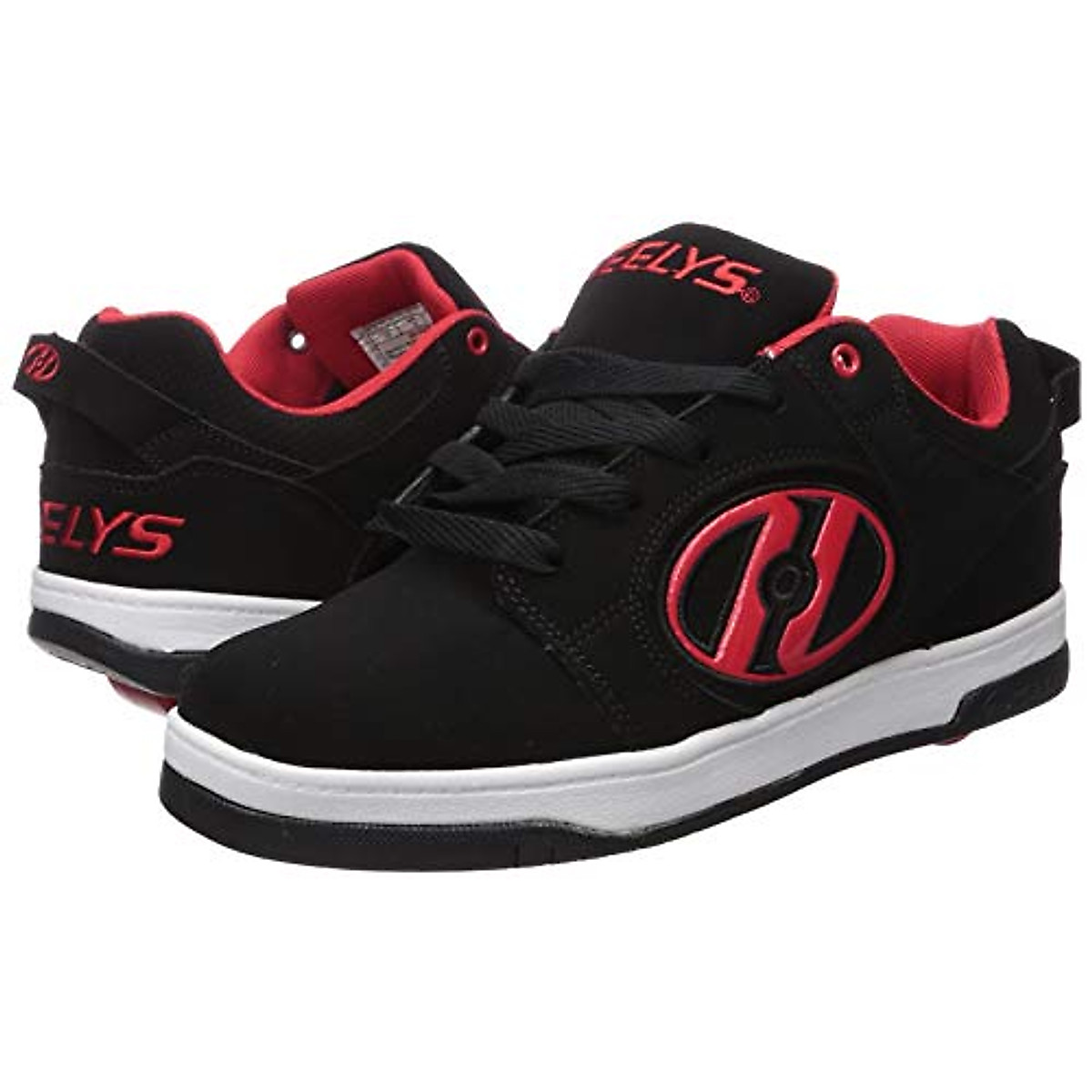 Heelys Men's Voyager Tennis Shoe, Black/Red, 12 M US