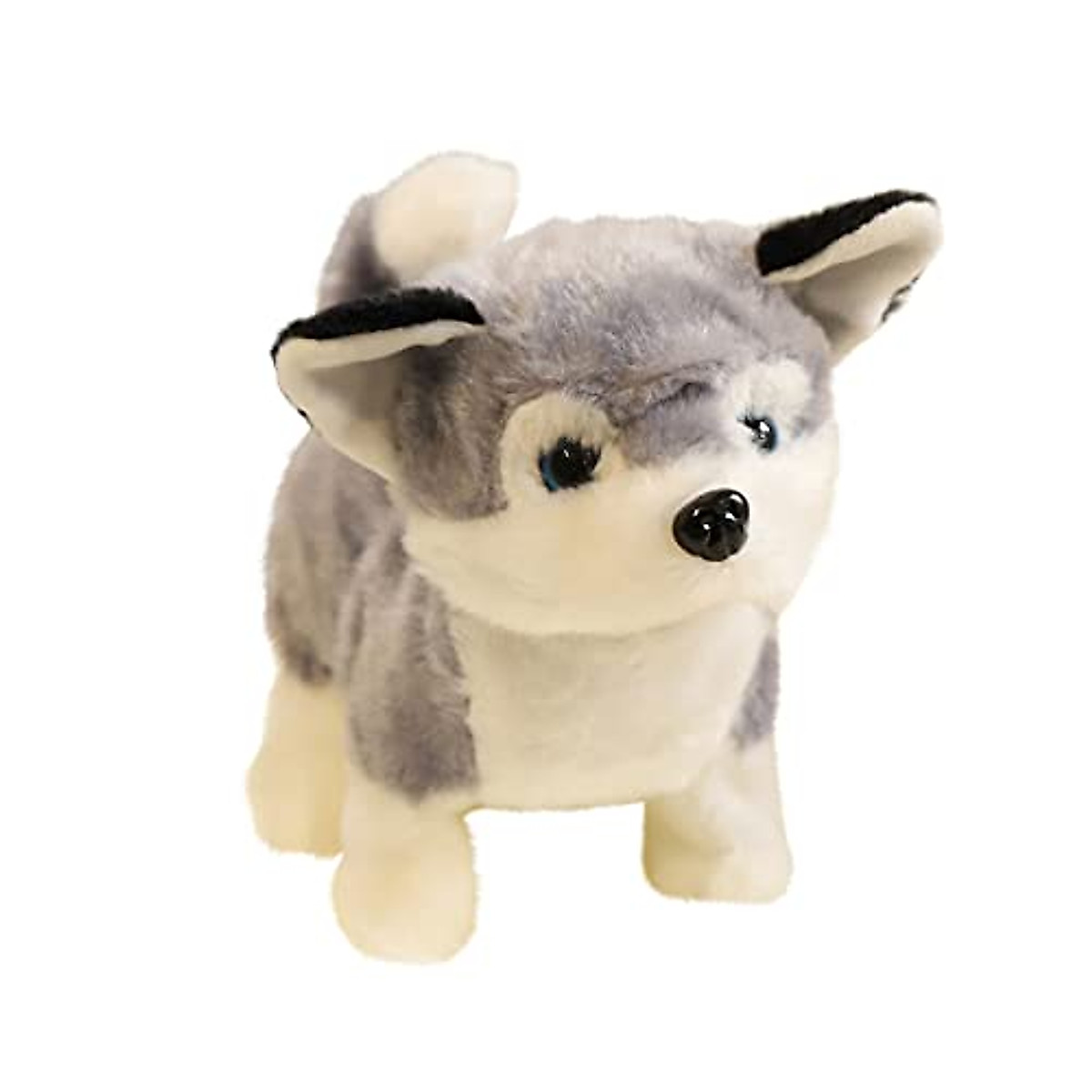 Kids Toys Cute Stuffed Animal Electronic Dog Interactive Toys for Walks, Barks, Plush Toy Baby Doll Soft Kawaii Plushies Room Decor Cute Stuff for Your Room Hug Sleep Great Mother Gifts (Husky)