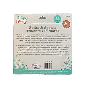 Disney Baby Princess Forks & Spoons 6 Piece Set
