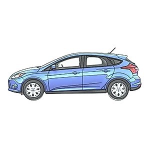 INNO Complete Rack System for 12' - 18' Ford Focus 4dr/5dr (Includes Bar, Stay, and Hook Set)
