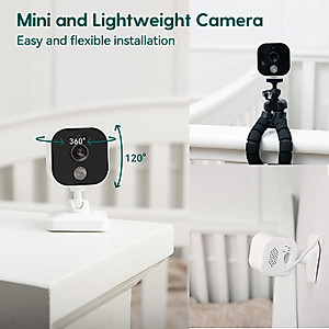 BABELIO Video Baby Monitor with Camera and Audio, 2-Way Talk, Long Range up to 1000ft, No WiFi Needed, Night Vision, Temperature Sensor, Wall Mountable & Portable for Travel - Baby Camera Monitor