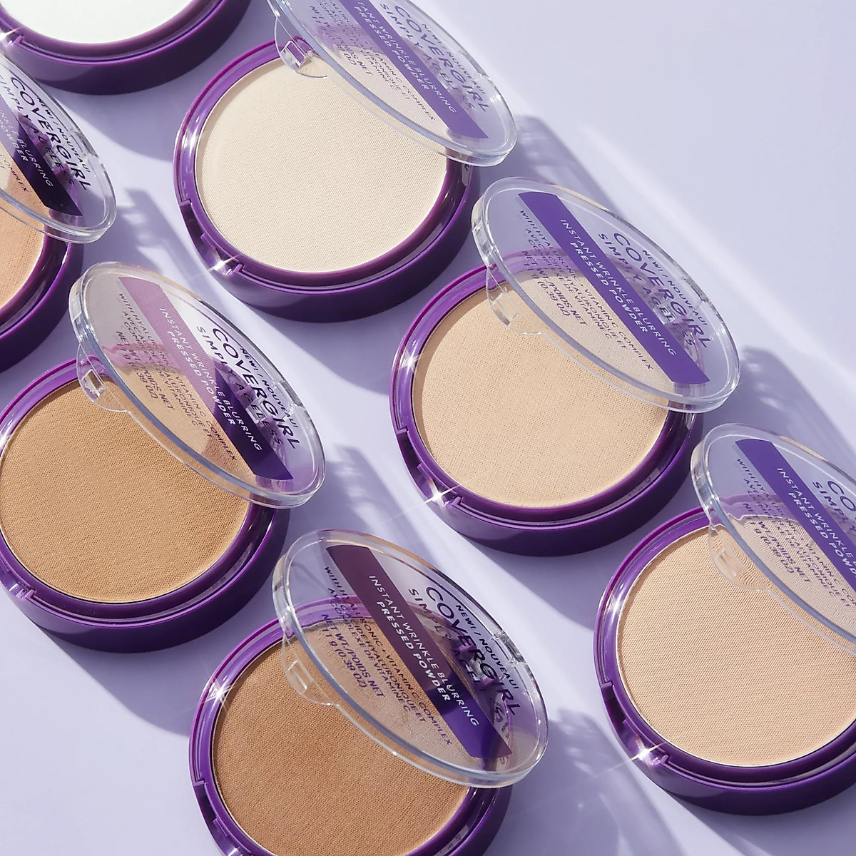 Covergirl Simply Ageless Instant Wrinkle Blurring Pressed Powder, Natural Beige, 0.39 Oz.