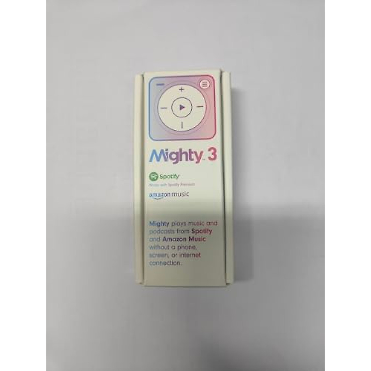 Mighty 3 Spotify & Amazon Music Player - Compatible with Bluetooth & Wired Headphones - 1,000+ Song Storage - Screen Free Music Player - No Phone Needed - (Black)