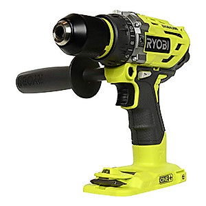 Ryobi P251 One+ 18V Lithium Ion 750 Inch Pound Brushless Hammer Drill Driver w/ 3 Drilling Modes, 24 Position Clutch, and Ergonomic Handle (Renewed) - Factory Reconditioned