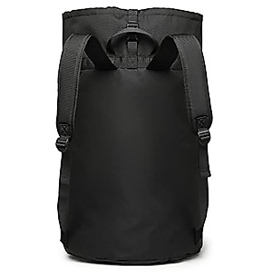 SUOVOCK laundry bag backpack, extra-large heavy duty laundry bags, laundry backpack for college students, with drawstring closure(Black Laundry Backpack Bag)