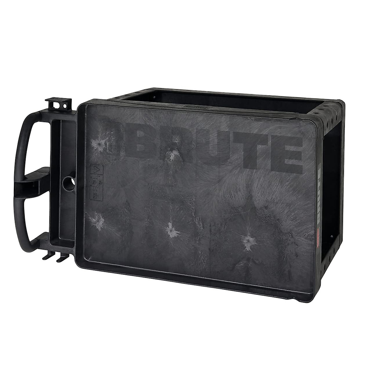 Rubbermaid Commercial Products 2-Shelf Utility/Service Cart, Medium, Lipped Shelves, Ergonomic Handle, 500 Lbs Capacity, for Warehouse/Garage/Cleaning/Manufacturing (FG452088BlA)