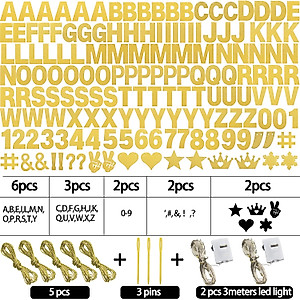 167Pcs DIY Glitter Customizable Banner Kit Custom Banner Happy Birthday Letter Banners Including Personalized Banner Decor for Christmas Baby Shower Birthday Party Decorations Supplies(Glitter Gold）