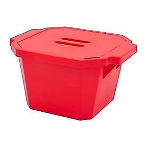 SP Bel-Art Magic Touch 2 High Performance Red Ice Bucket; 4.0 Liter, with Lid (M16807-4003) - Item Design Might Vary