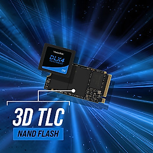 VisionTek 2242 DLX4 M.2 SSD - 1TB - PCIe Gen 4.0 x4 NVMe - 5200MB/s Read, 4775MB/s Write – Laptops, Handheld Gaming PCs, NUC