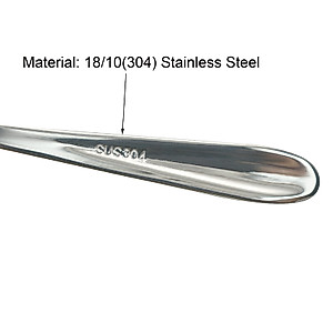 Pinenjoy 2Pcs Shell Shape Stir Spoons 18/10(304) Stainless Steel Sugar Spoon Vintage 4.96inch Teaspoons for Coffee, Afternoon tea, Dessert, Espresso, Cappuccino, Demitasse, Yogurt, Home, Bar