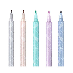 Erin Condren Designer Desk Accessories - Pastel Dual-Tip Highlighters 5-Pack. Set of 5 Pastel Dual-Tip Highlighters: Includes Blush, Orchid, Pool, Monaco and Grey Colors