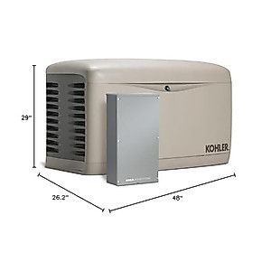 Kohler 20RESCL-200SELS 20,000-Watt Air-Cooled Standby Generator with 200 Amp Whole-House, Service Entrance Rated, Load Shedding Automatic Transfer Switch