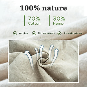 KITCSTI Fabric Storage Baskets for Shelves | Closet Storage Bins | Linen Cloth Baskets with Handle for Organizing