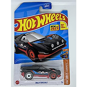Hot Wheels - Rally Speciale - HW Track Champs 1/5 - Black - 2023 - Mint/NrMint Ships Bubble Wrapped in a Sized Box