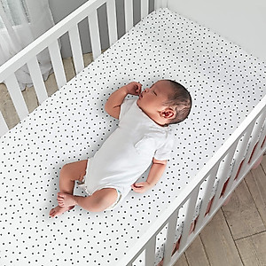 Lambs & Ivy Signature Heart to Heart 4-Piece Crib Bedding Set - Pink, Gray