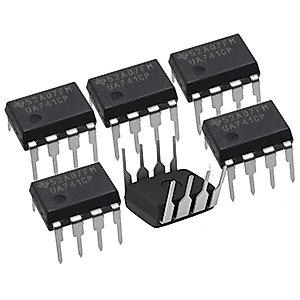 Texas Instruments (( 6 Pieces )) UA741CP IC OPAMP GP 1MHZ SGL LP 8DIP 741 UA741, IC OPAMP GP 1MHZ 8DIP, Linear - Amplifiers - Instrumentation, OP Amps, Buffer Amps