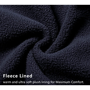 THE GYM PEOPLE Men's Fleece Crewneck Sweatshirt Thick Loose fit Soft Basic Pullover Sweatshirt(Navy Blue, Large)