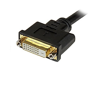 StarTech.com DVI I to DVI D and VGA Splitter, 8in, Wyse Compatible, DVI Video Splitter Cable for Dual Monitor Setup (DVI92030202L)