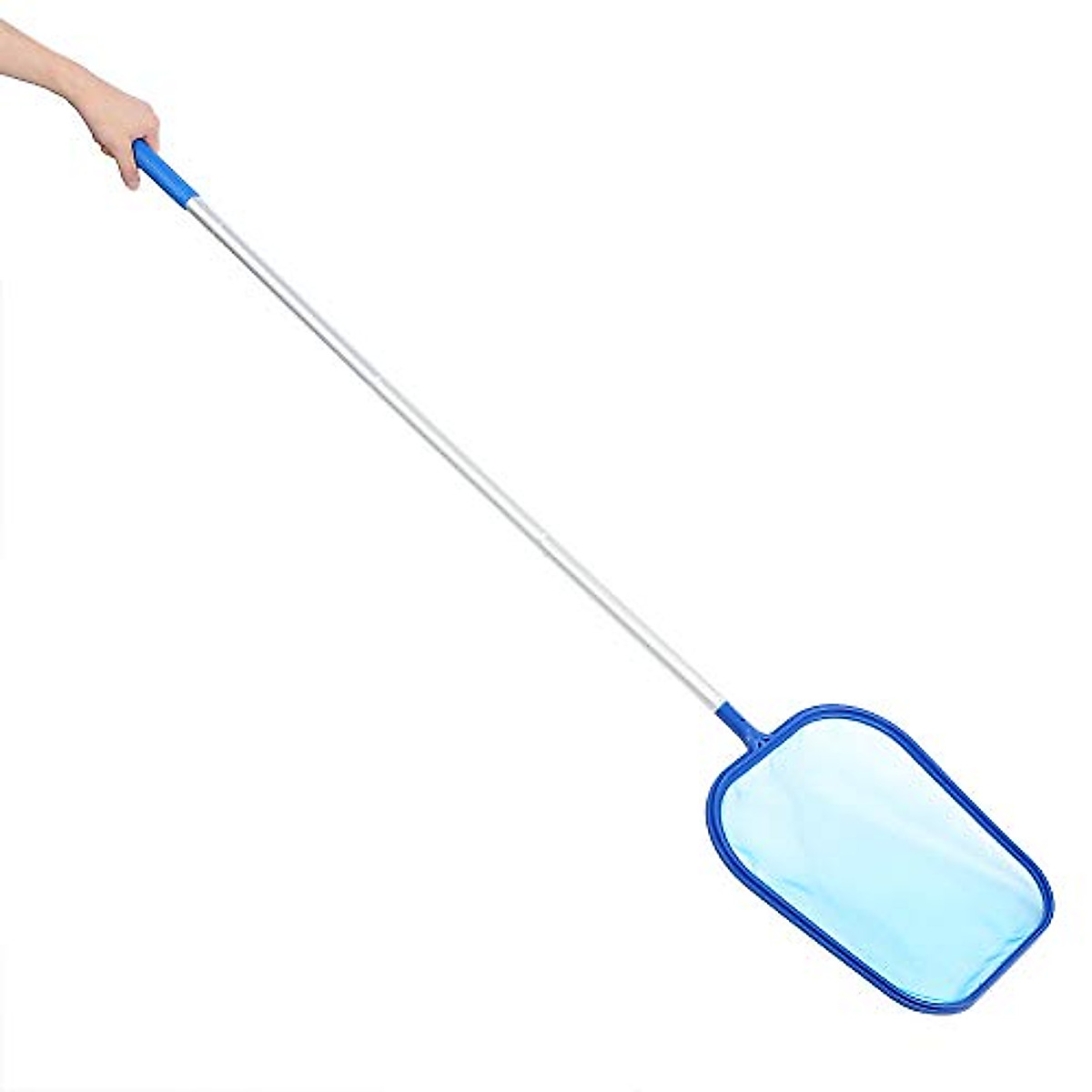 TOPINCN Swimming Pool Net, 5 Section Detachable Pole Pool Skimmer Net, Fine Mesh Pool Skimmer for Pool and Garden Pond