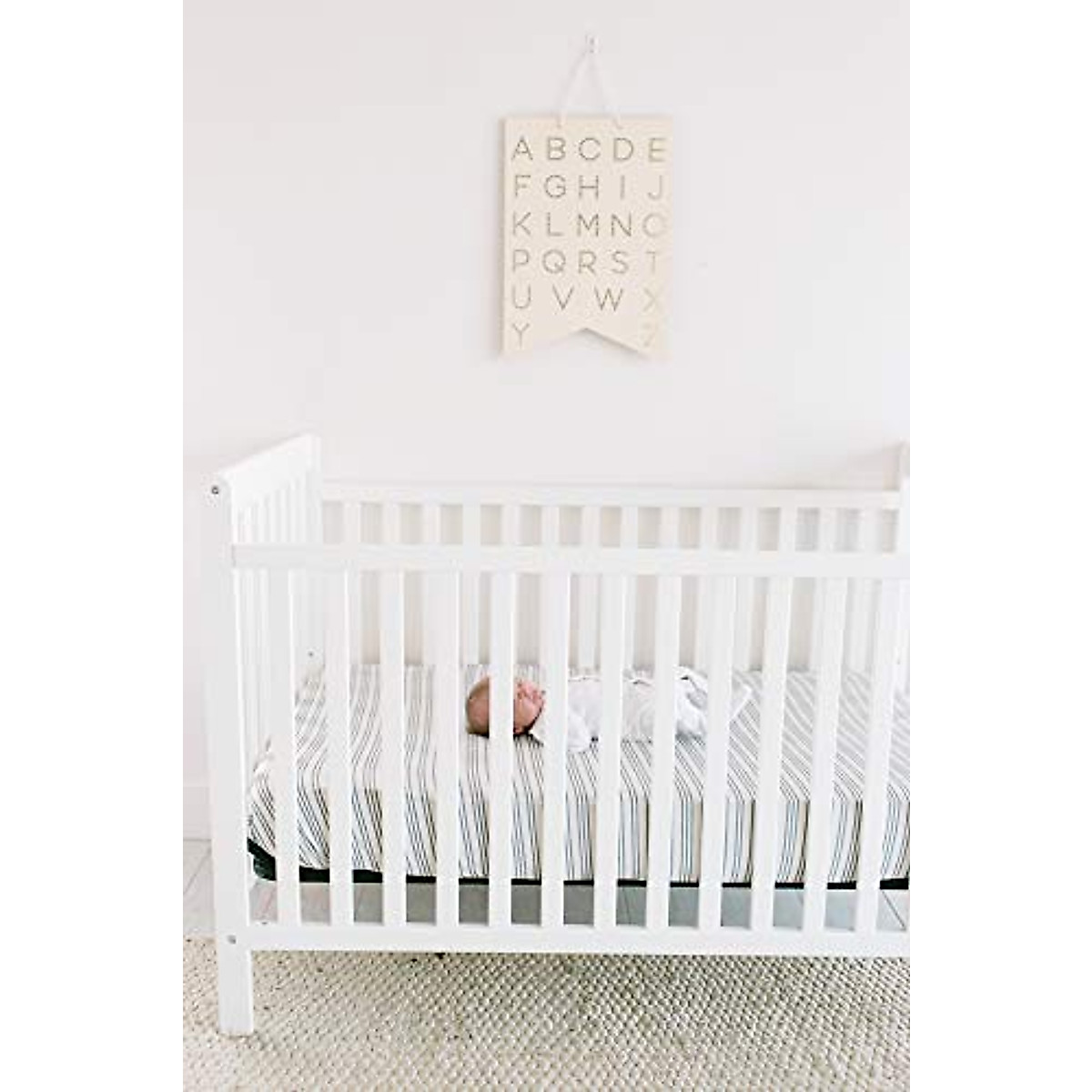Premium Fitted Knit Crib Sheet/Toddler Sheet "Midtown" by Copper Pearl
