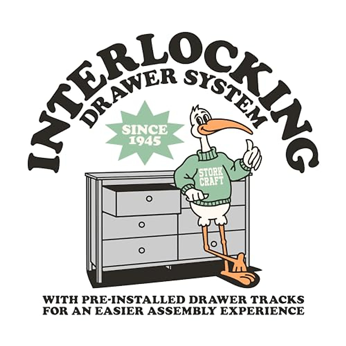 Storkcraft Carmel 3 Drawer Chest with Changing Topper (Driftwood) – GREENGUARD Gold Certified, Dresser For Nursery, 3 Drawer Dresser, Kids Dresser, Nursery Dresser Drawer Organizer, Chest of Drawers