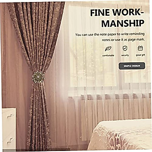 DOITOOL Curtain Tie Window Drapery Holdback Flower Drapery Tiebacks Outdoor Curtain Bedroom Curtain Buckle Curtain Holdbacks Curtain Rope Tie Backs Flower Decor Clip Alloy Magnetic