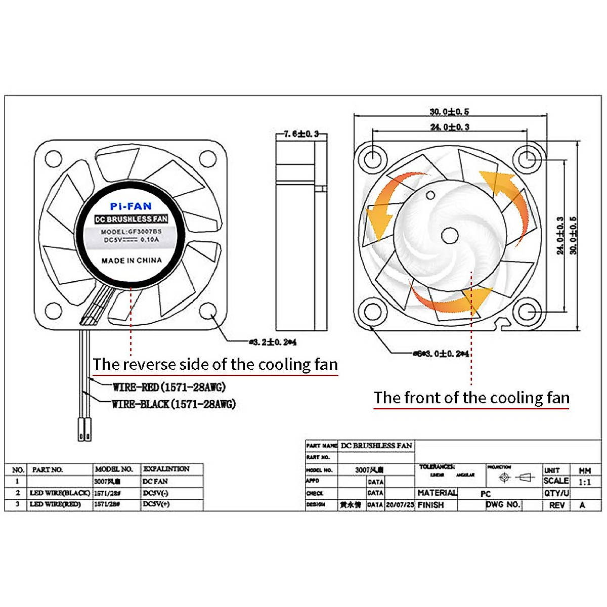 GeeekPi Fan for Raspberry Pi - 30x30x7mm DC 5V Brushless CPU Cooling Fan with 7PCS Heatsink for Pi 4 Model B, 3B+, 3 & Retroflag NESPI CASE Plus (1-Pack)