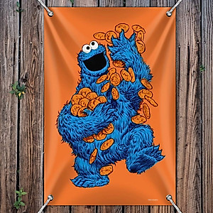 GRAPHICS & MORE Sesame Street Vintage Cookie Monster Home Business Office Sign