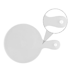 VILLCASE Tray Mold Round Serving Tray Clear Resin Epoxy Resin Coasters Bowl Mats Making Dinner Plate Resin Coaster Molds Coasters Mould Creative Coaster Mold Handle Tray Mould Cutting Board