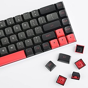 Mosptnspg 160 Evil Dolch Full Key Cap Group, CSA Profile Custom Keycaps PBT Double Shot ANSI Layout Keyboard for Cherry/Gatron MX Switches Mechanical Gaming Keyboards(Durge Black)