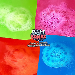 Bath Bombs Pack, Fizzing Vegan Bath Fizzers Gift Set for Children's Birthdays
