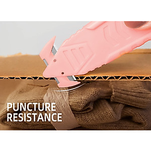 70-Pack Safety Box Cutter, T TOVIA SK2 Stainless Steel Concealed Blade Package Opener with Tape Splitter for Cartons, Cardboard, Wrap, Straps, Film (30 Pink, 20 Green, 20 Yellow)