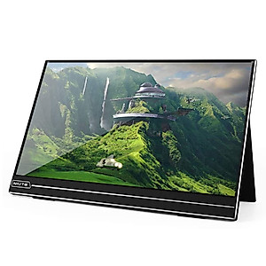 4K 14 Inch 2160P Portable Monitor, 100% SRGB USB-c Mini HDMI Monitor IPS Gaming Monitor with Dual Speakers