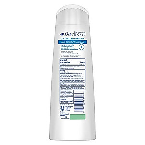 Dove Dermacare Dandruff Shampoo for Dry Scalp Coconut & Hydration Anti-Dandruff Shampoo 12oz, Pack of 4
