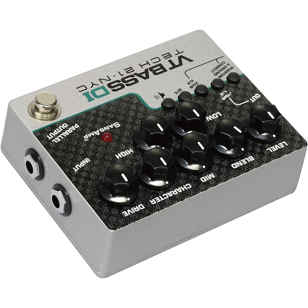 Briskdrop Tech 21 SansAmp Character Series VT Bass DI Bundle with 2 Instrument Cables and Tuner