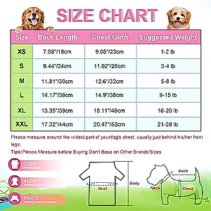 Dog Pajamas for Small Dogs Girl Boy Puppy Pjs Jammies 4 Leg Dog Clothes for Chihuahua Yorkie Summer Onesies Jumpsuit Clothing for Pet Dogs Male Female (Medium (Bust 14.56 in), Monkey)