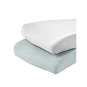 Simple Joys by Carter's Kids' Baby 2-Pack Cotton Changing Pad Covers, Green/Heather, One Size