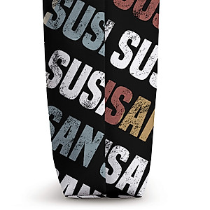 Vintage First Name Pattern Retro Forename Gift for Susan Tote Bag
