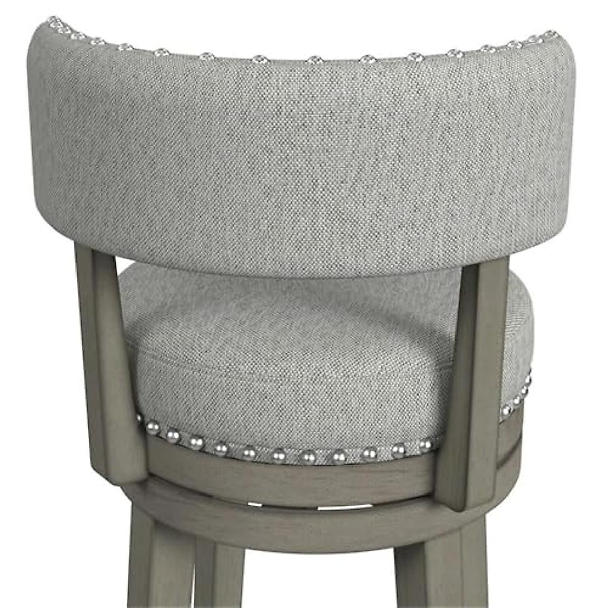 Hillsdale Furniture Lawton Wood Bar Height Swivel Stool Walnut