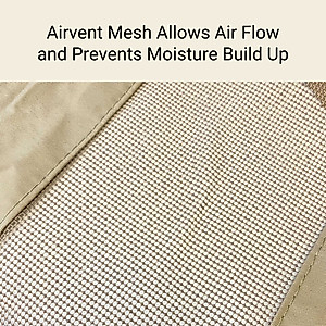 Formosa Covers | Chaise Cover for 4-8 Stacked Loungers, Premium Tight Weave, Anti UV, Superior Water Resistance, Adjustable Peel and Secure Fasteners - Taupe