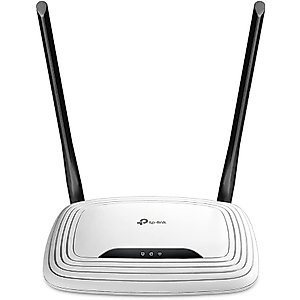 TP-Link N300 Wireless Extender, Wi-Fi Router (TL-WR841N) - 2 x 5dBi High Power Antennas, Supports Access Point, WISP, Up to 300Mbps