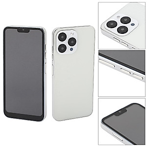 Yunseity I14 Promax Unlocked Cell Phone,6.6in HD Screen 3G Unlocked Smartphone for Android 10,4GB 64GB ROM,Dual SIM Cell Phone 2.4G ,5000mAh Battery,24MP 32MP Camera (White)