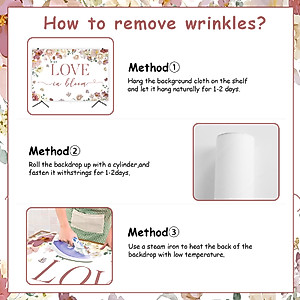 Kreatwow Love in Bloom Bridal Shower Decorations Backdrop Rose Gold Bridal Shower Backdrop Rose Gold Bachelorette Decors Boho Flower Floral Rose Gold Engagement Wedding Bachelorette Party Decorations