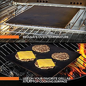 Authentik Oven Steel Thermal Manager - Pre-Seasoned Carbon Steel Baking Pizza Stone & Flat Top Grill Cookware, 12" x 12" x 1/4", Made in USA