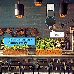 Maxonar Alexa Wall Mount Holder, Outlet Wall Mount Stand for Dot 3rd Generation, Clever Smart Speakers Accessories with Built-in Cable Management Hide Messy Wires