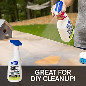 Motsenbocker’s Lift Off 41101 22-Ounce Premium Spray Paint and Graffiti Remover Works on Multiple Surface Types Concrete, Vehicles, Brick, Fiberglass and More Water-Based,white