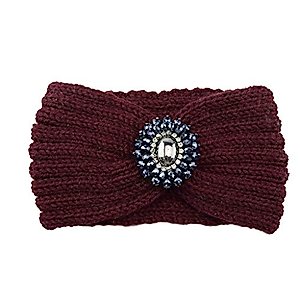 Akabsh Fashion Women Thermal Hand Knitting Wool Head Hairband Sweet Girls Hair Hairband