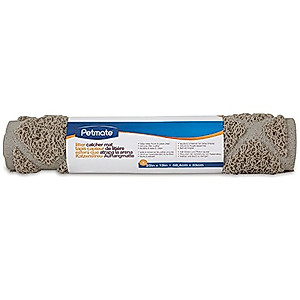 Petmate Grid Litter Catcher Mat, Stone