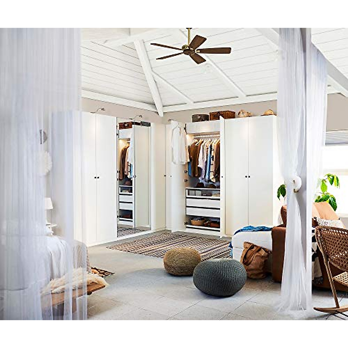 IKEA STÄLL shoe cabinet with 4 compartments white (96x17x90 cm)