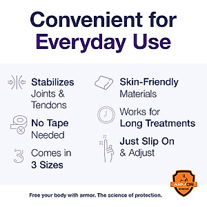 Armor Aluminum Baseball Finger Straightening Splint with Foam Lining to Immobilize Jammed Fingers, Mallet Injuries, or Knuckle Fractures